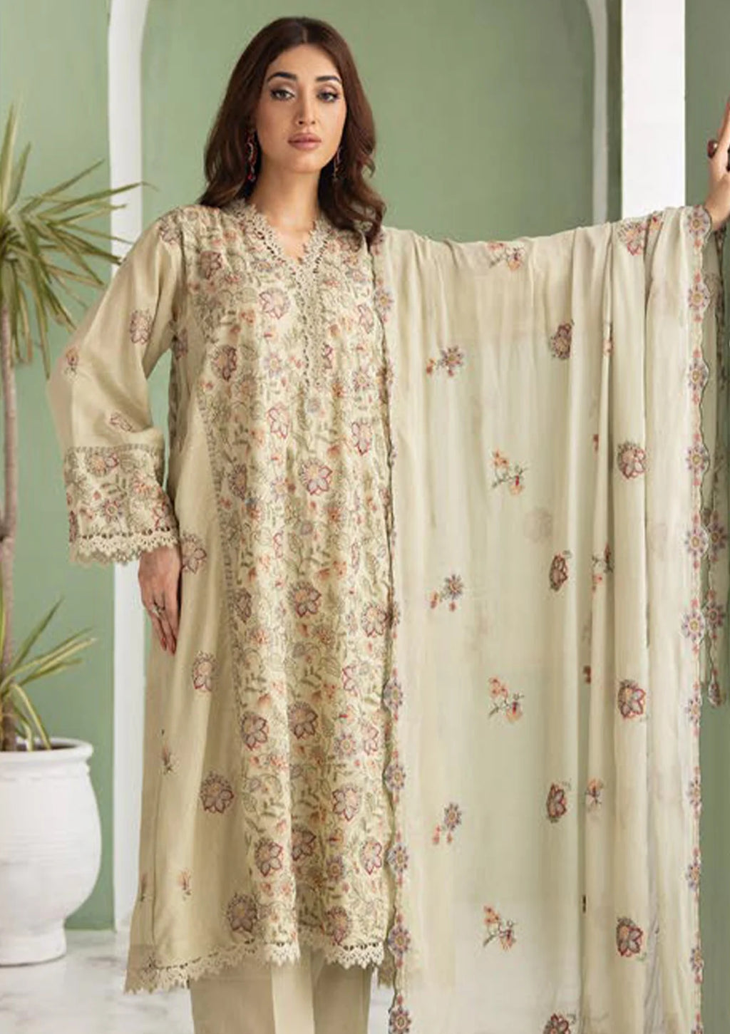 Arzoo by Khoobsurat Emb Karandi'24 AK-03 – Mohsin Saeed Fabrics