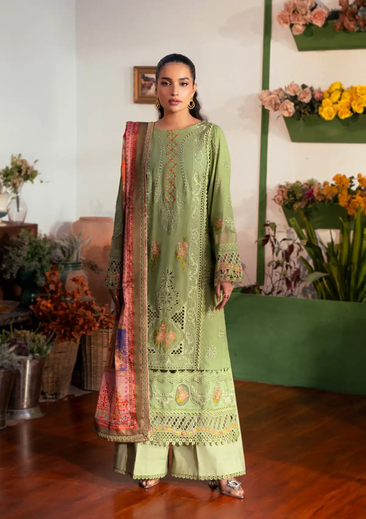 ZF Kai Luxury Lawn'25 - NESMA – Mohsin Saeed Fabrics