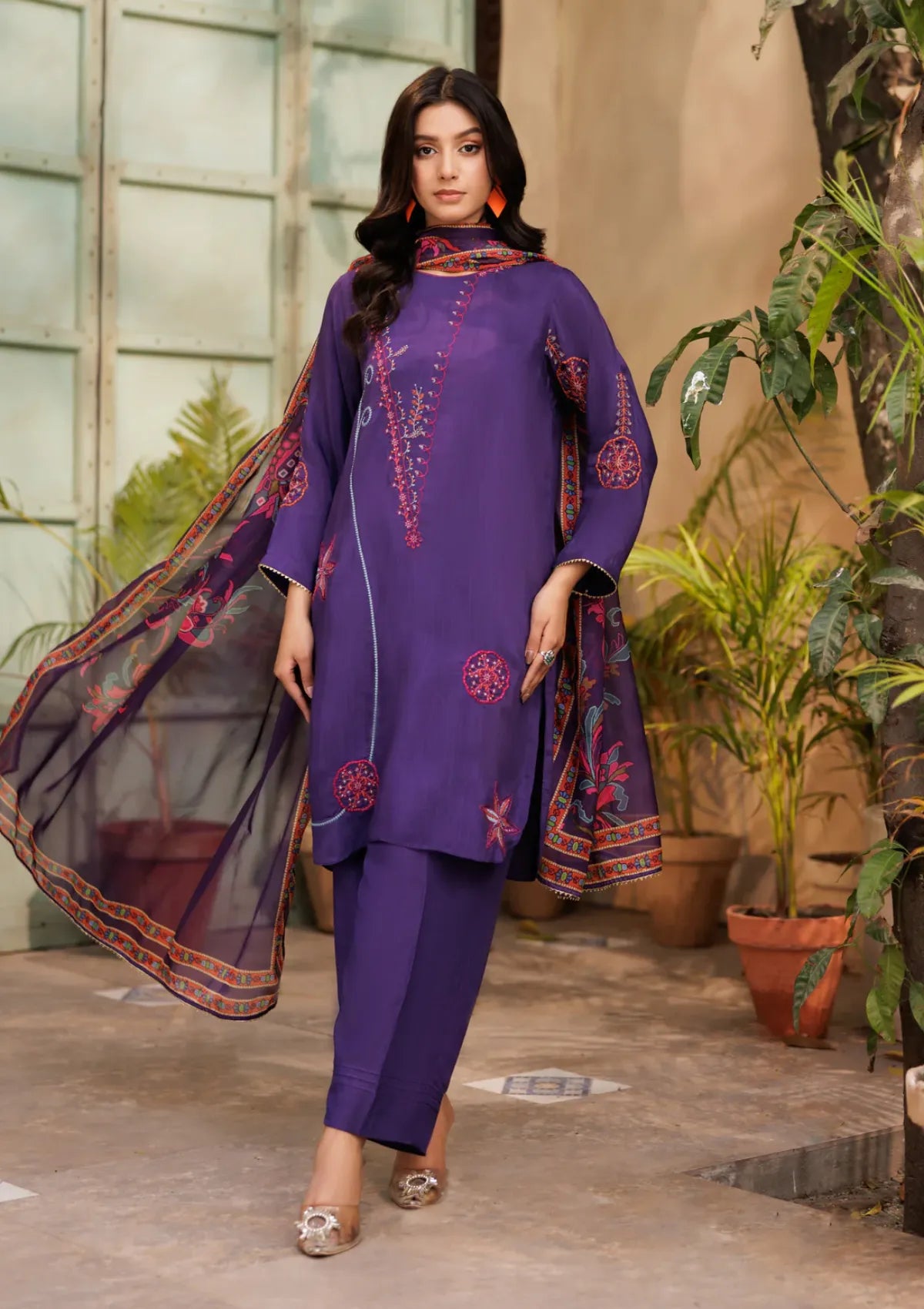 Clothere by Anam Eid Fete'25 D004C-E25 Co-Ord set – Mohsin Saeed Fabrics