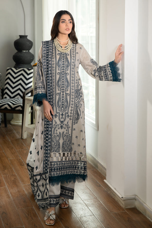 Johra Jahan Ara Lawn'24 JH-98 – Mohsin Saeed Fabrics