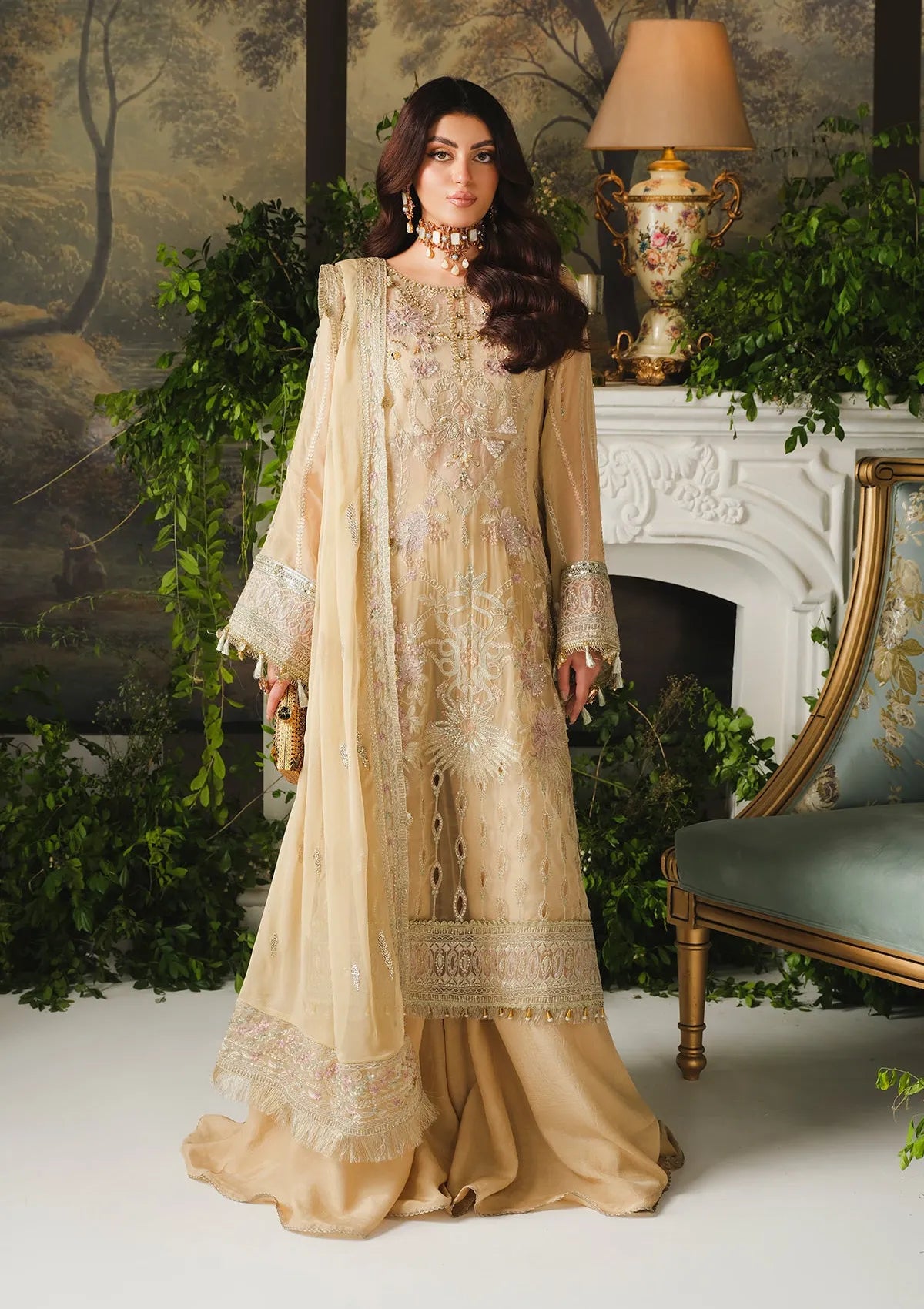 Paras by Pasha Ayla Luxury Formals’24 D-04 Amber – Mohsin Saeed Fabrics
