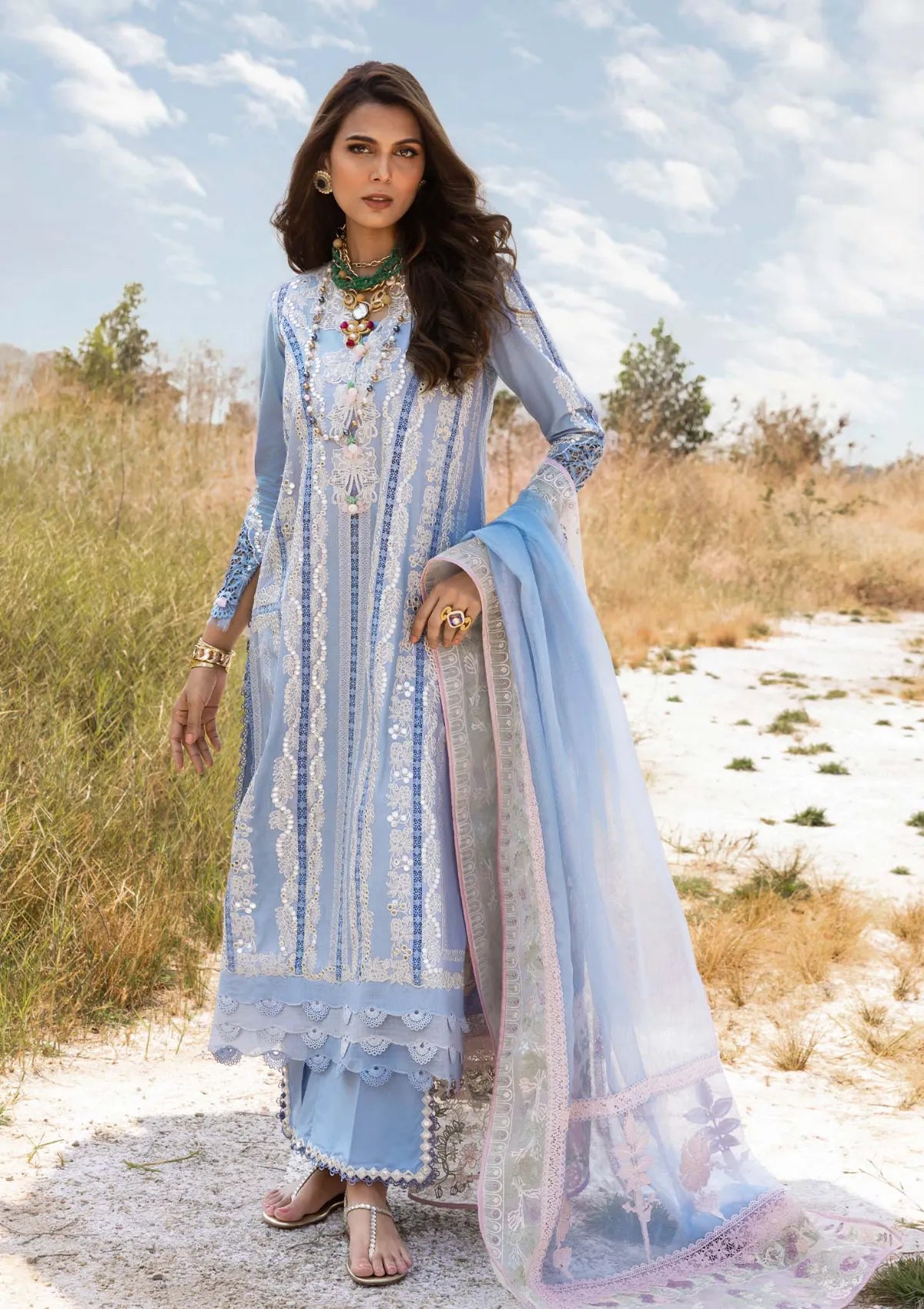 Saira Shakira Lawn'25 NADINE-A – Mohsin Saeed Fabrics