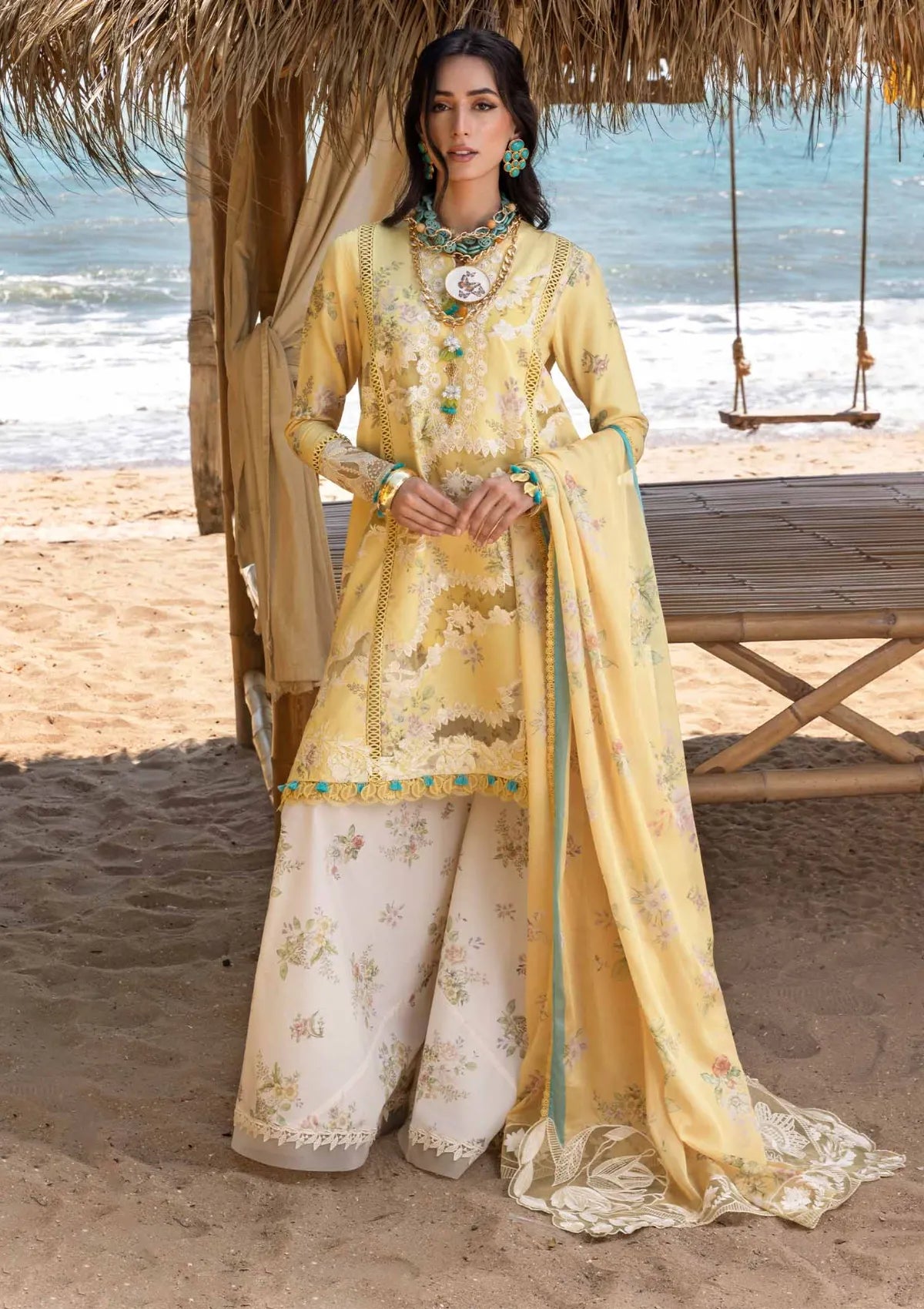 Saira Shakira Lawn'25 SERENA-A – Mohsin Saeed Fabrics