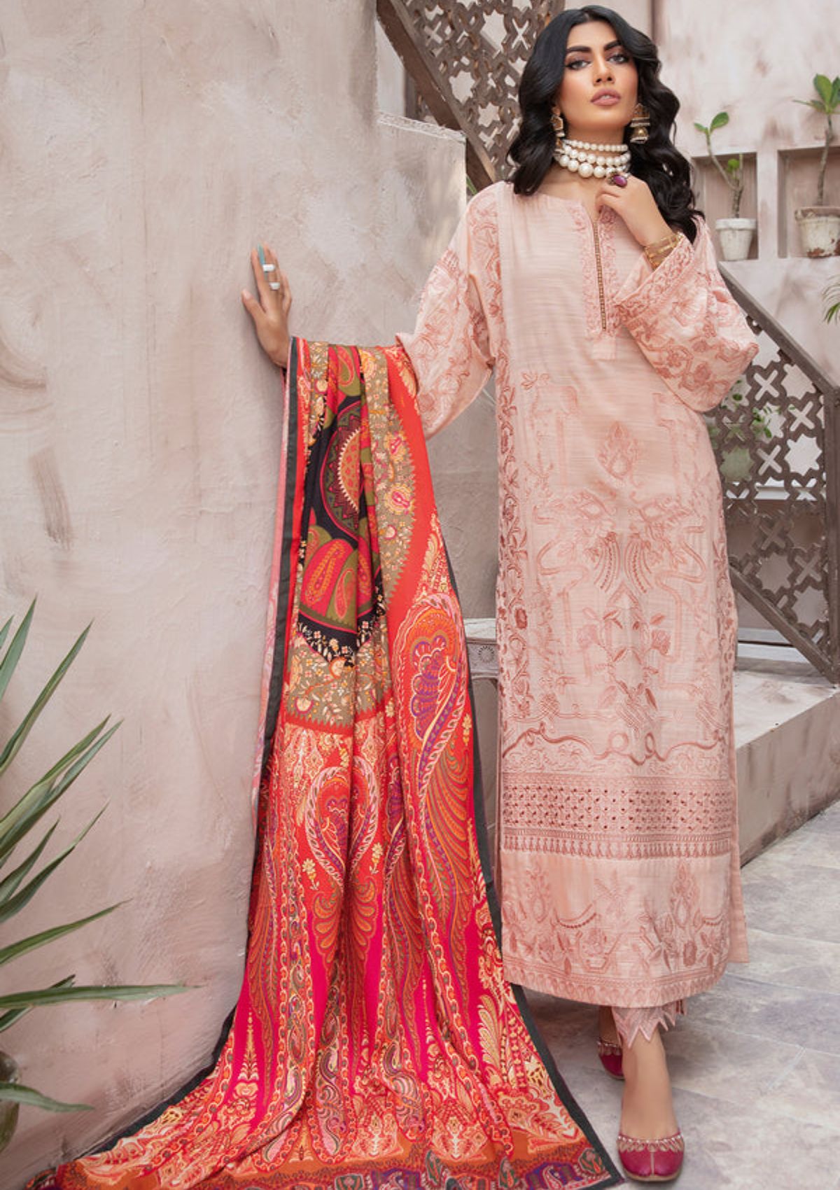 Arzoo by Johra Peach Leather'23 AR-161 – Mohsin Saeed Fabrics