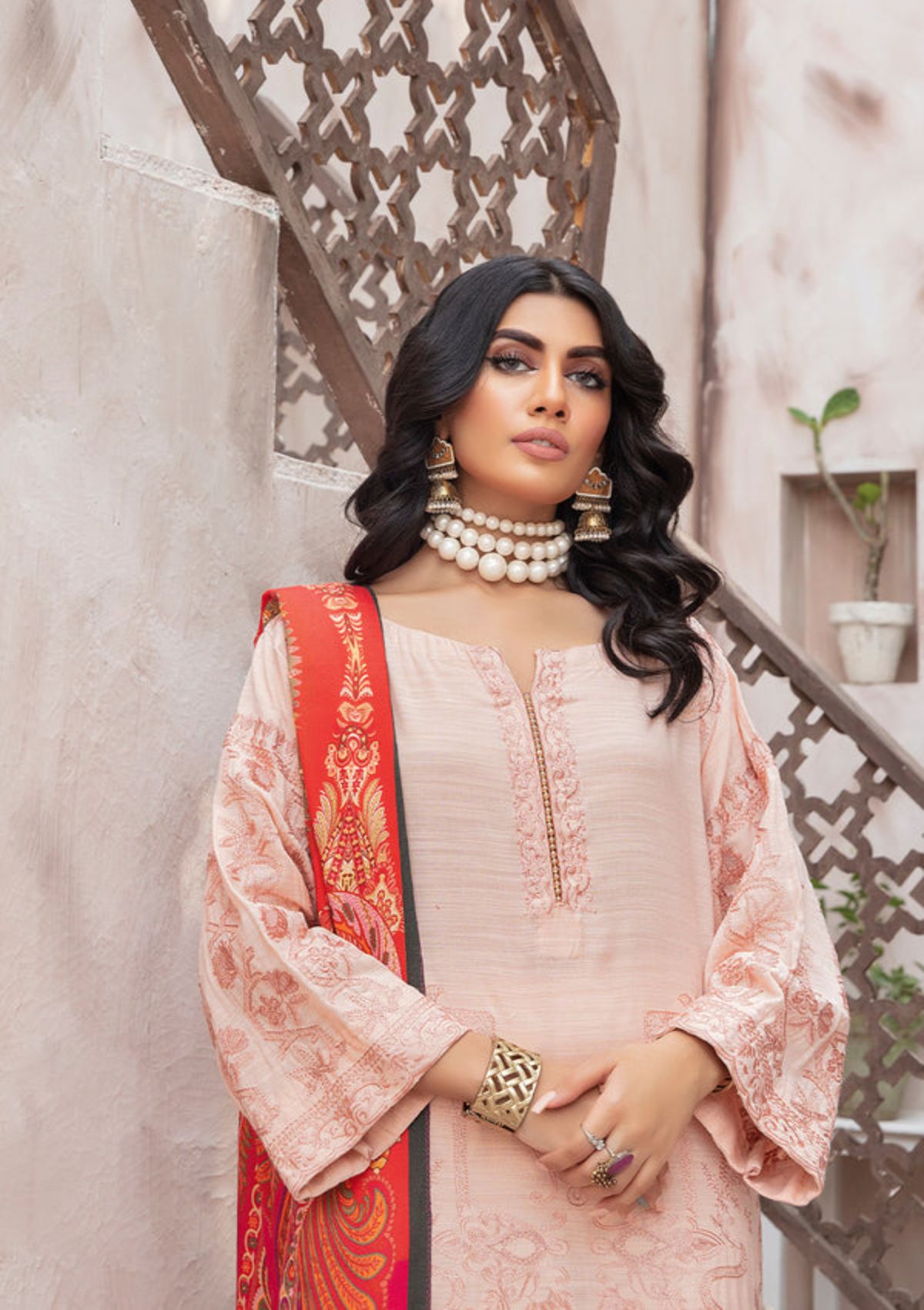 Arzoo by Johra Peach Leather'23 AR-161 – Mohsin Saeed Fabrics