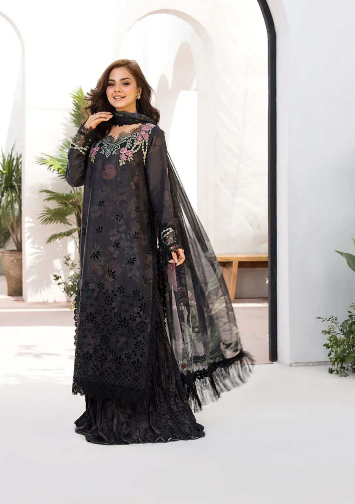 Sobia Nazir Vital Luxury Lawn'25 D-8A – Mohsin Saeed Fabrics