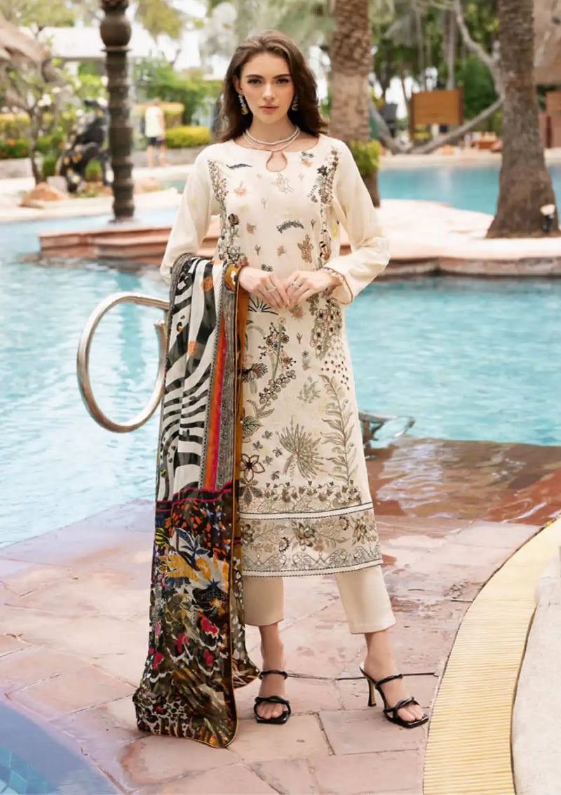 Ramsha Riwayat Luxury Lawn Vol-11'25 Y-1106 – Mohsin Saeed Fabrics