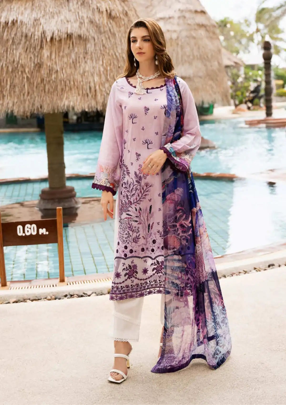 Ramsha Riwayat Luxury Lawn Vol-11'25 Y-1101 – Mohsin Saeed Fabrics