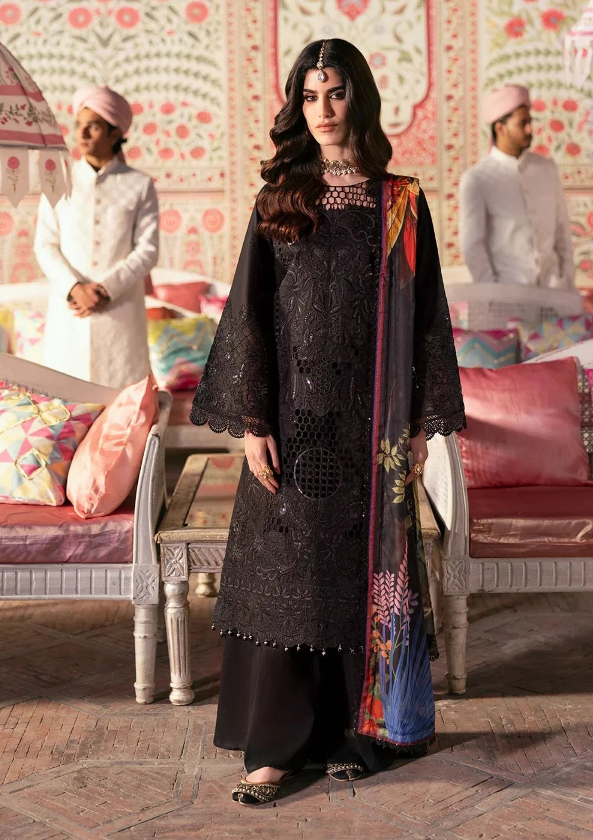 Mahnur Husn e Jahan Luxury Lawn '25 Aaina – Mohsin Saeed Fabrics