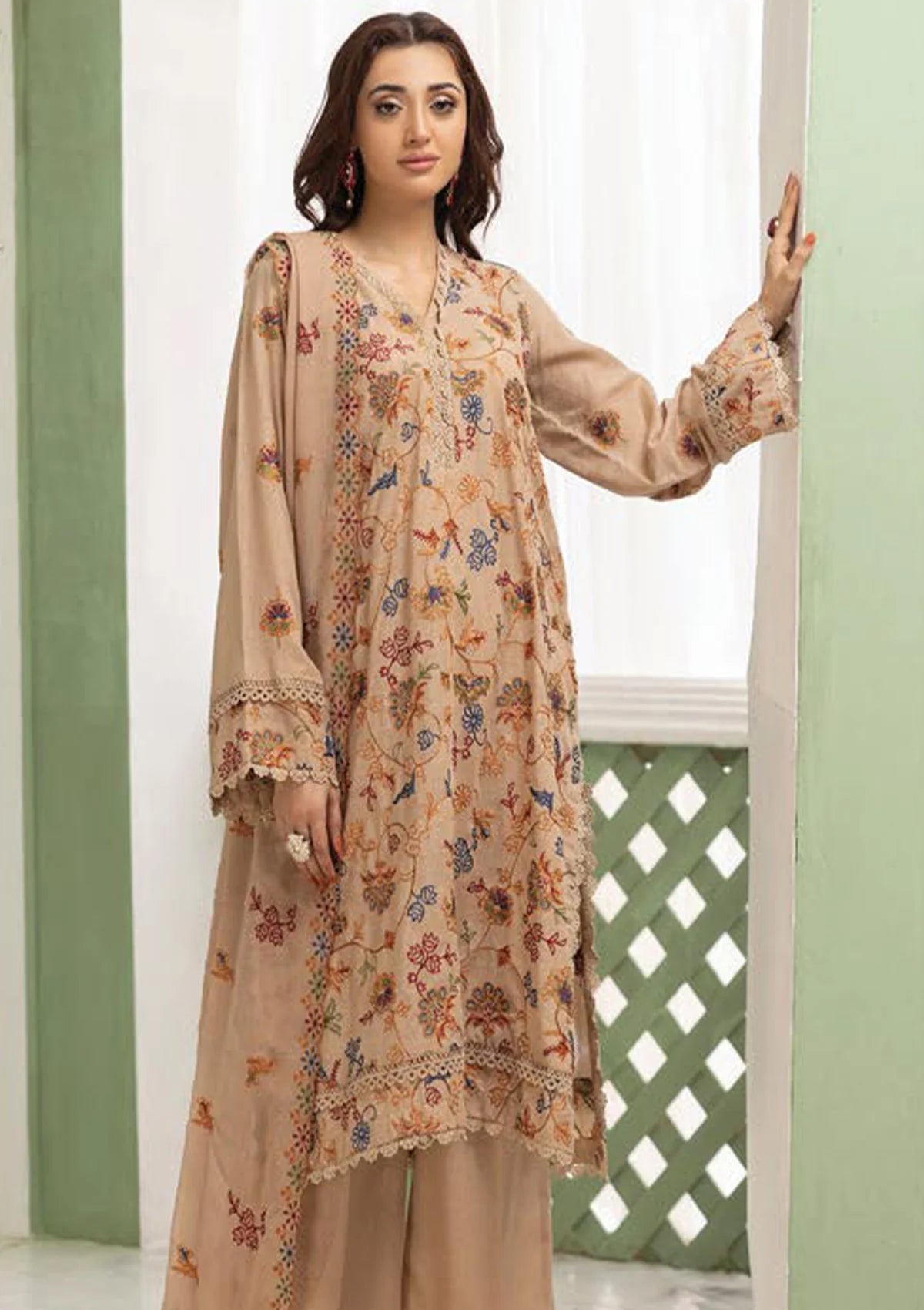 Arzoo by Khoobsurat Emb Karandi'24 AK-11 – Mohsin Saeed Fabrics