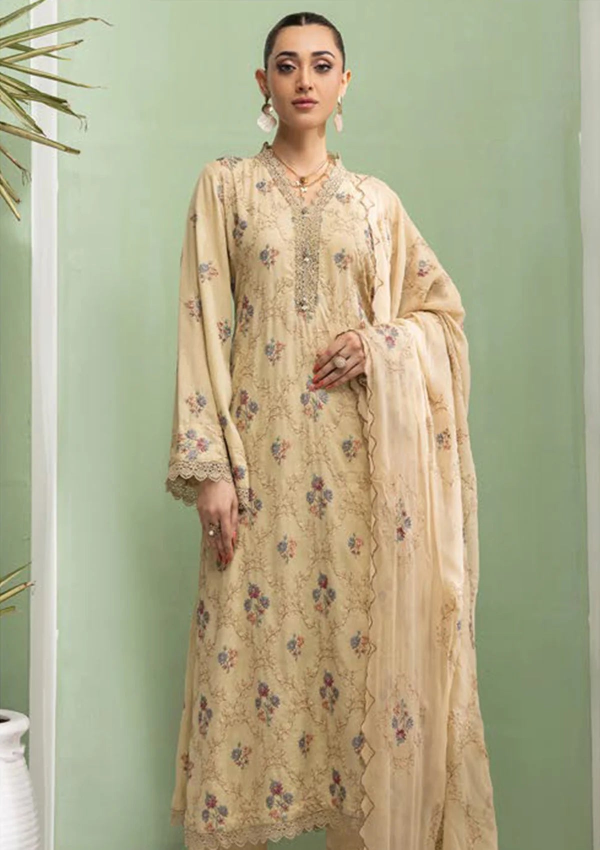 Arzoo by Khoobsurat Emb Karandi'24 AK-14 – Mohsin Saeed Fabrics