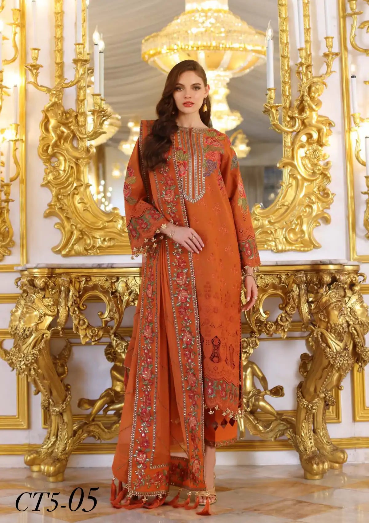 Charizma Tabeer Emb Lawn'25 CT-05 – Mohsin Saeed Fabrics