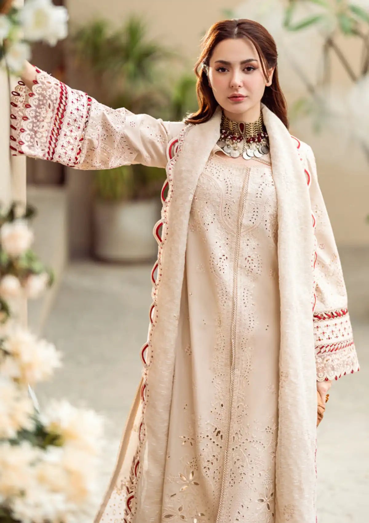 Qalamkar Sahil Luxury Lawn'25 FK-16 Anaya – Mohsin Saeed Fabrics