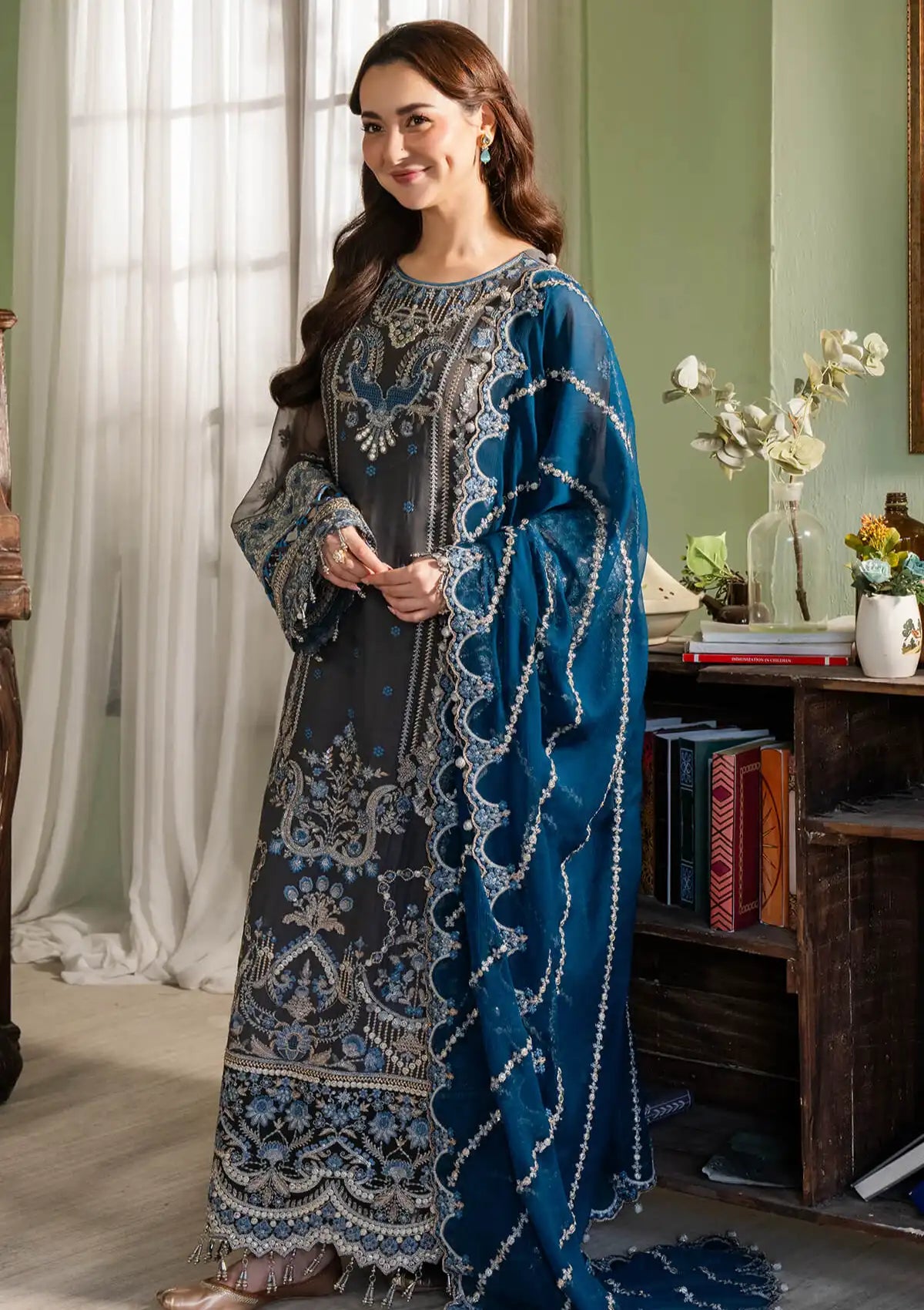 Naina By Imrozia Luxury Chiffon'24 I-192 Nazaha – Mohsin Saeed Fabrics