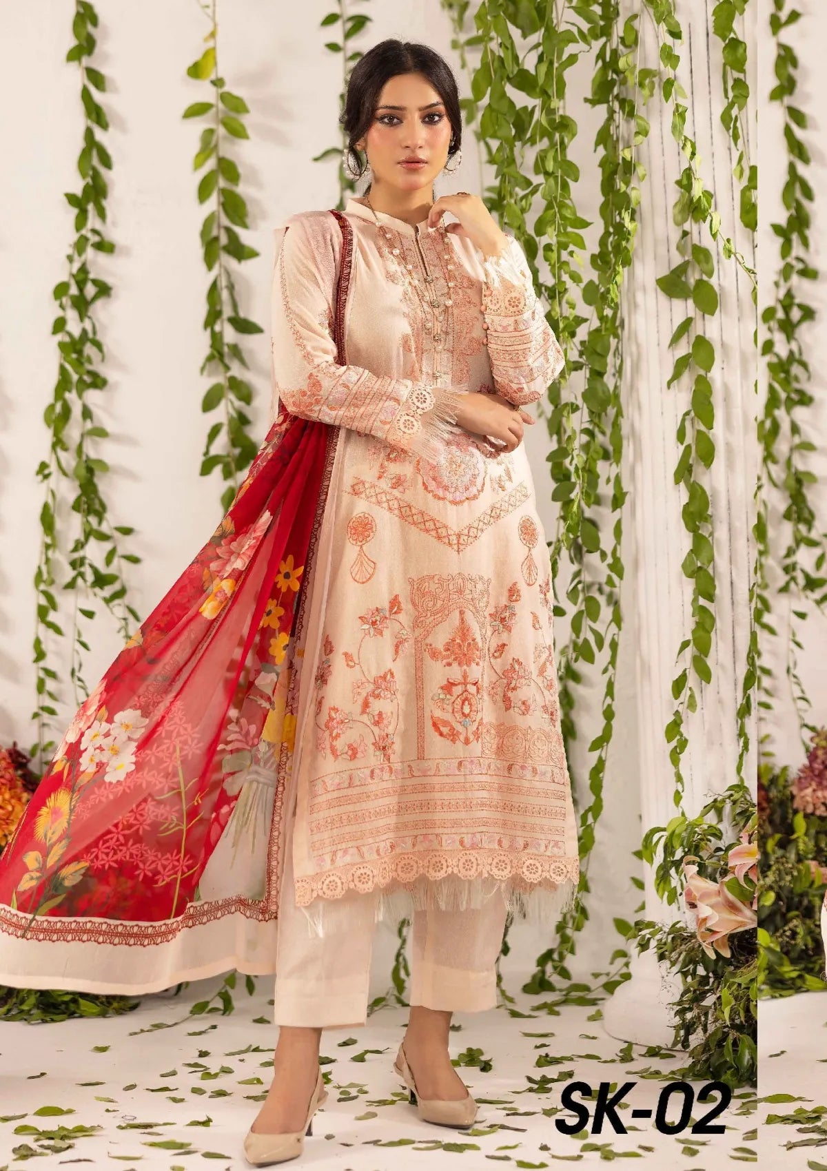 Khoobsurat Signature Karandi'25 SK-02 – Mohsin Saeed Fabrics
