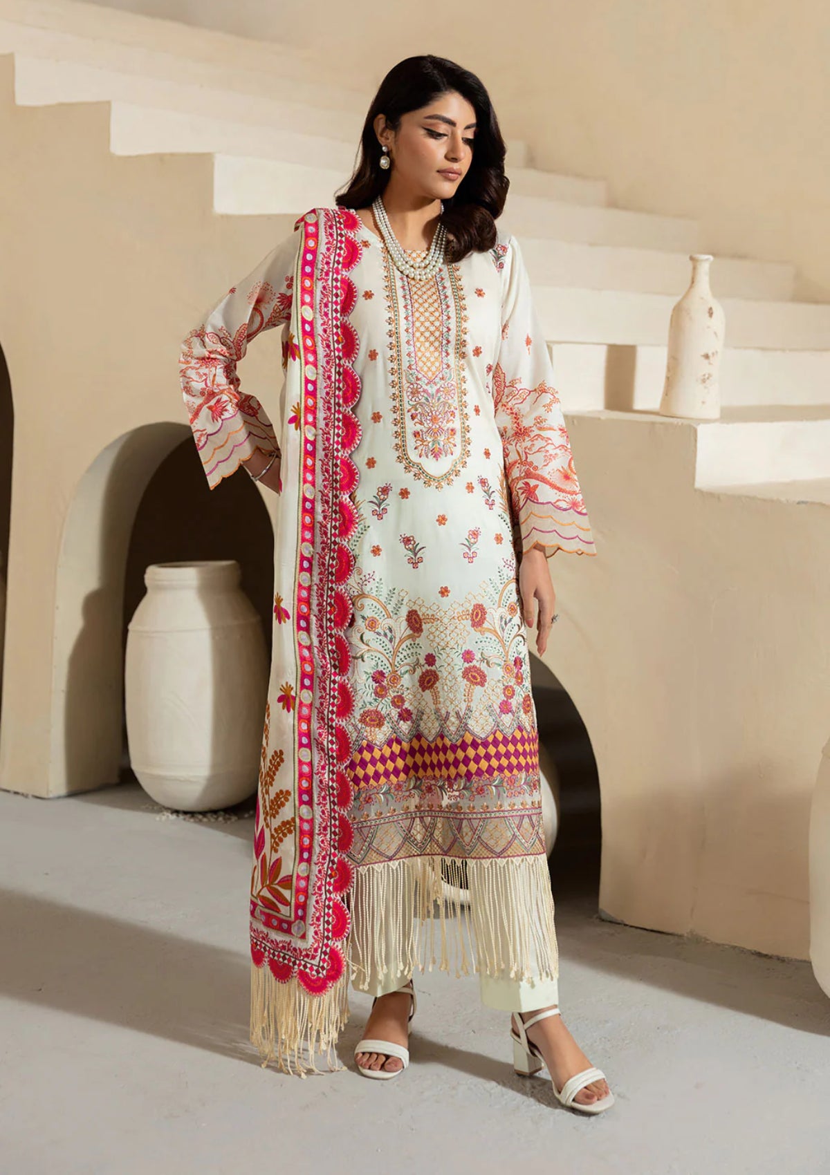 Ramsha Mashaal Luxury Lawn Vol-13'25 L-1308 – Mohsin Saeed Fabrics