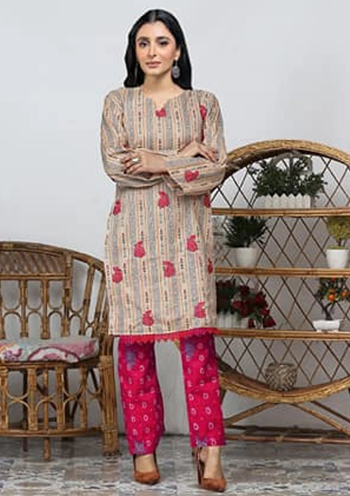 Mahir By Usman Kashif'24 2 Pcs Vol-04 D-09 – Mohsin Saeed Fabrics