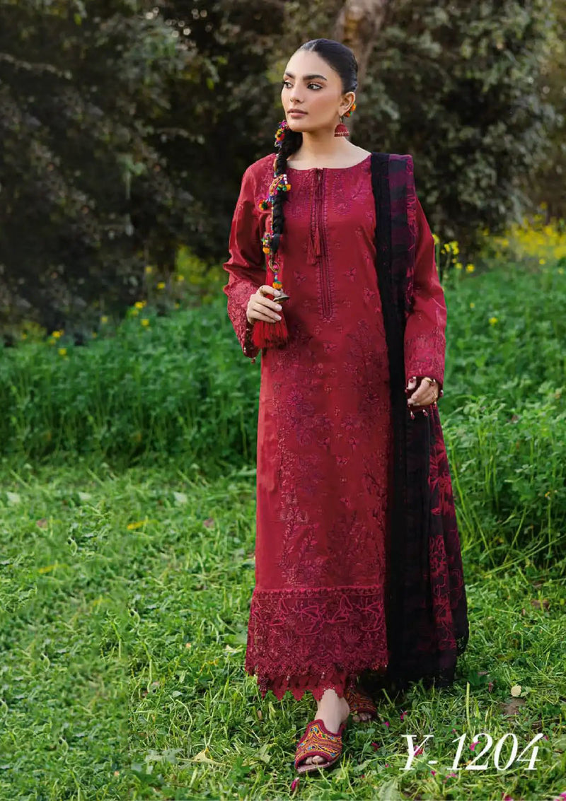 Ramsha Riwayat Luxury Lawn'25 Vol-12 Y-1204 – Mohsin Saeed Fabrics