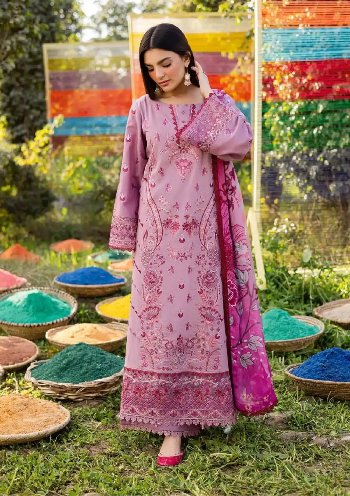 Ramsha Riwayat Luxury Lawn'25 Vol-12 Y-1209 – Mohsin Saeed Fabrics