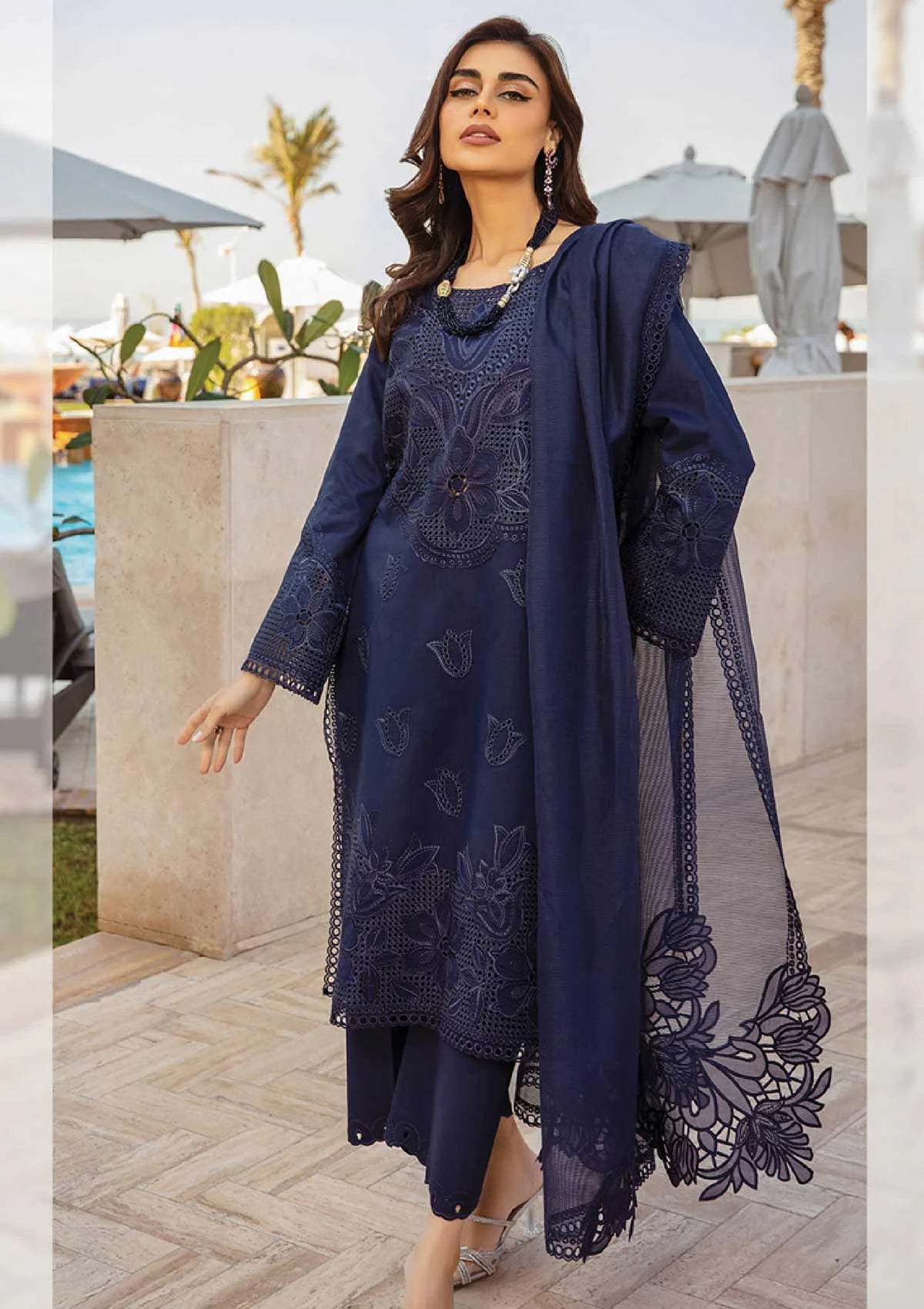 Rang Rasiya Premium Summer'25 D-02 ZARA – Mohsin Saeed Fabrics