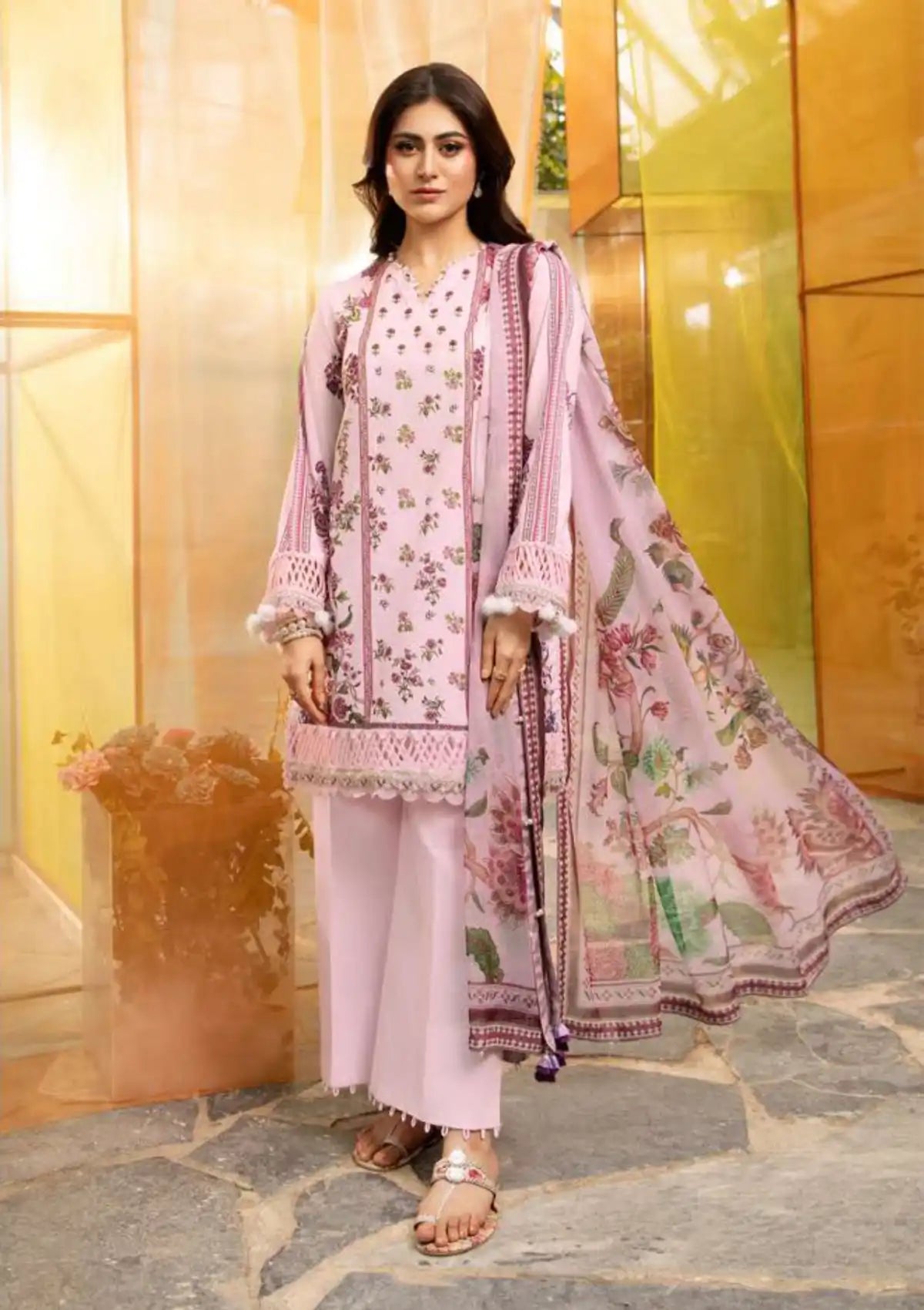 Maria.B M.Basic Lawn'25 Vol-1 D-5B – Mohsin Saeed Fabrics