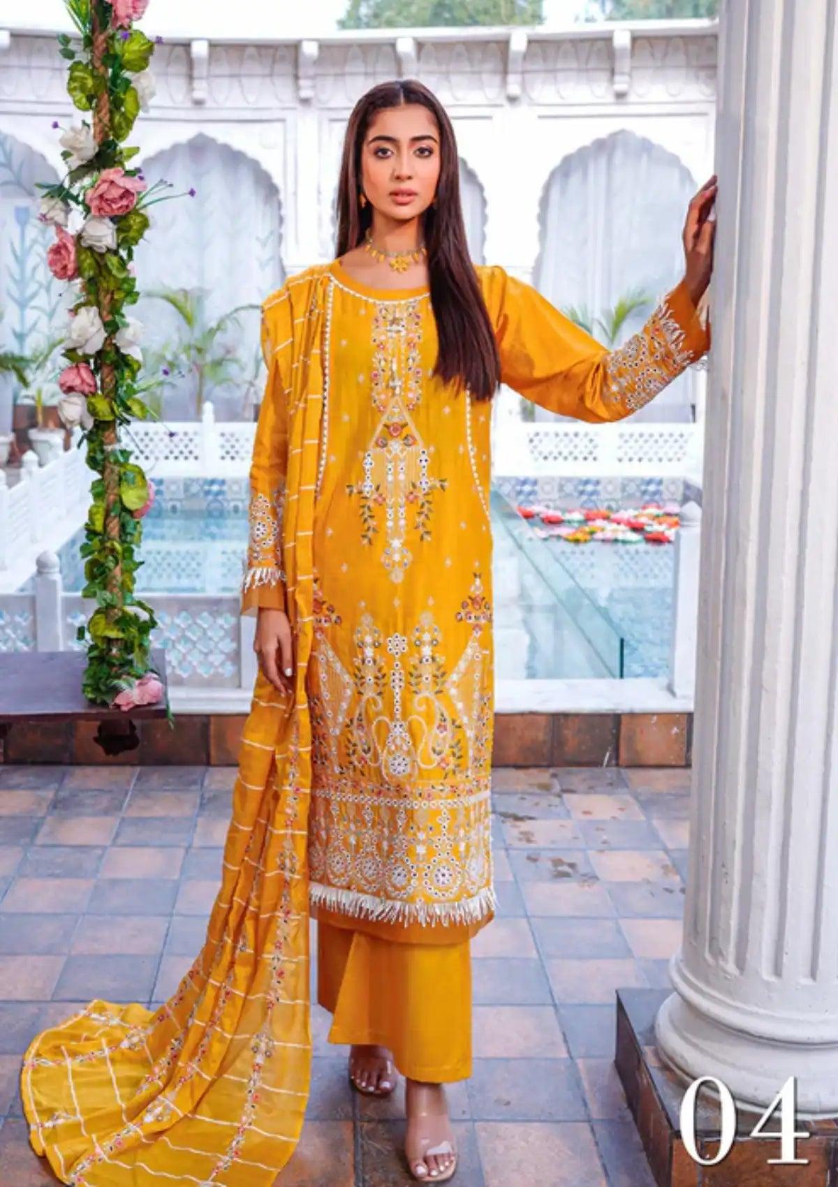 Rimal By Usman Kashif'24 Vol-06 D-04 – Mohsin Saeed Fabrics