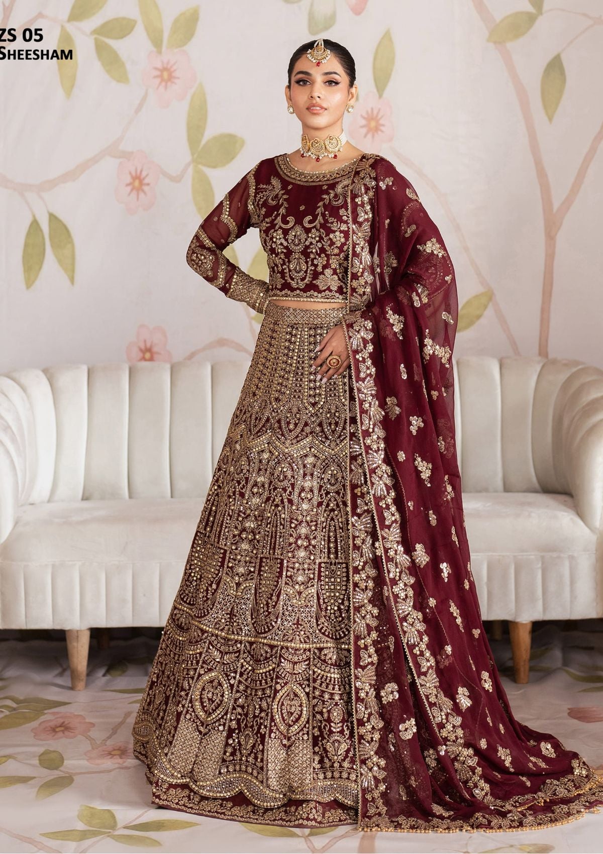 Zarif Shehnai Luxury Wedding'25 ZS-05 (Sheesham) – Mohsin Saeed Fabrics