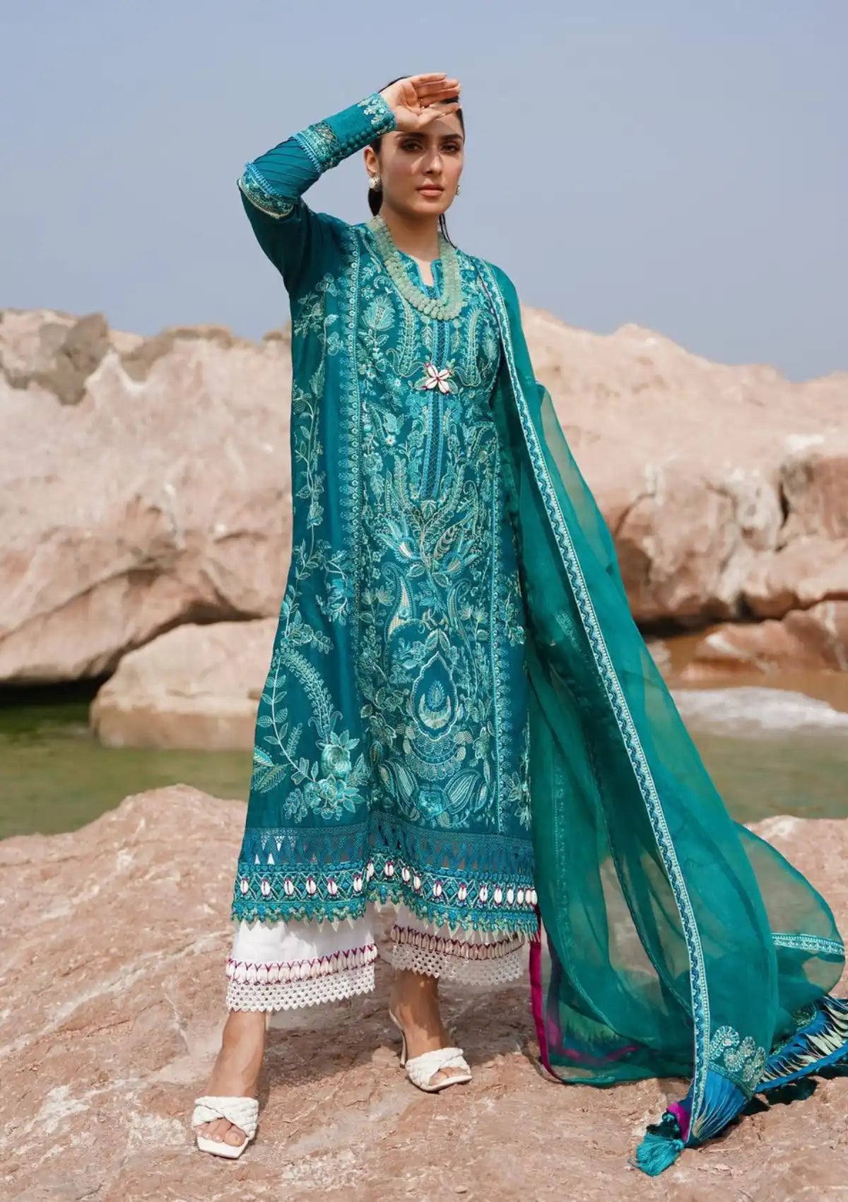 Siraa By Sadaf Fawad Khan Lawn'24 ELAHEH-A – Mohsin Saeed Fabrics