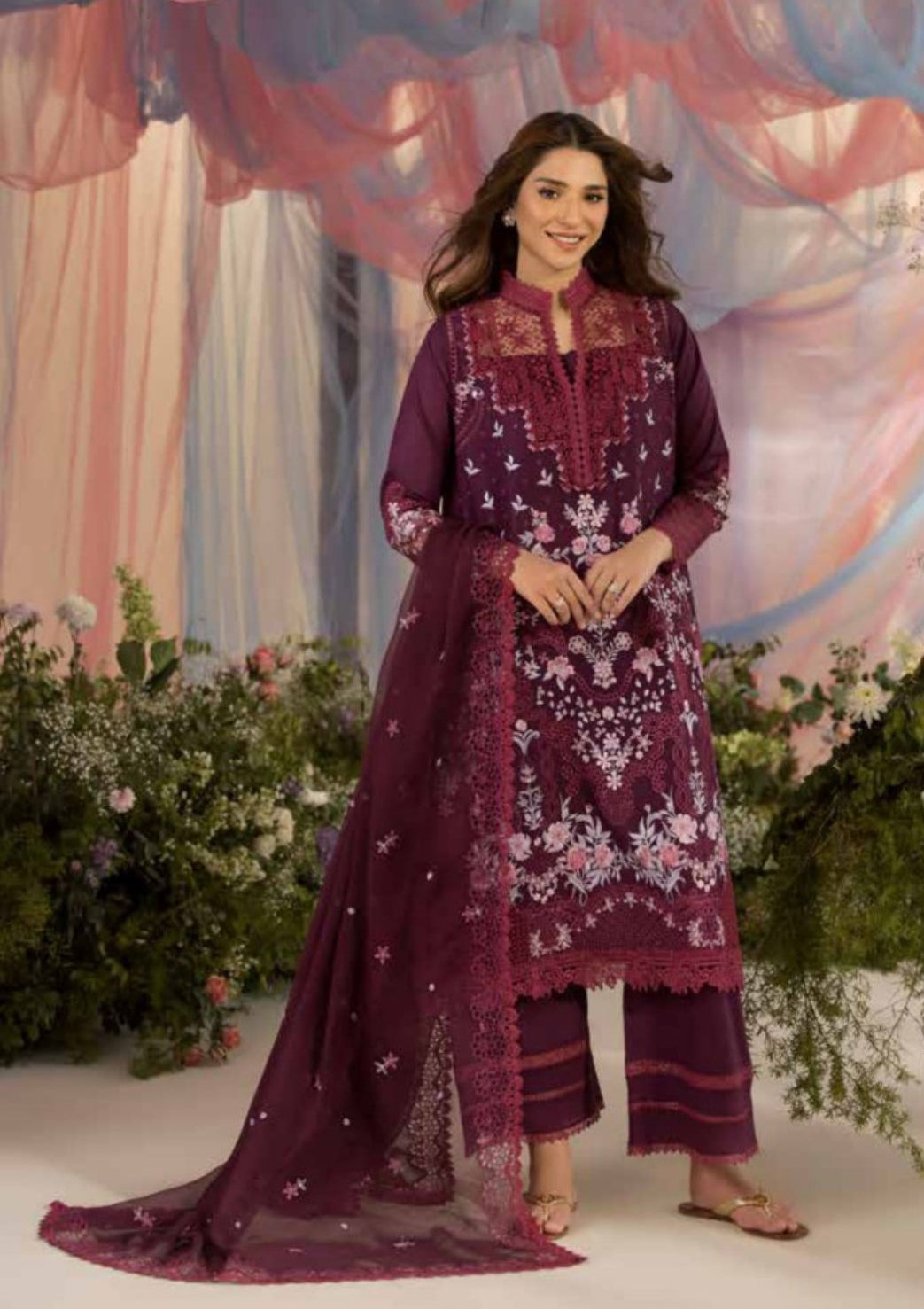 Sobia Nazir Luxury Lawn'25 D-6A – Mohsin Saeed Fabrics