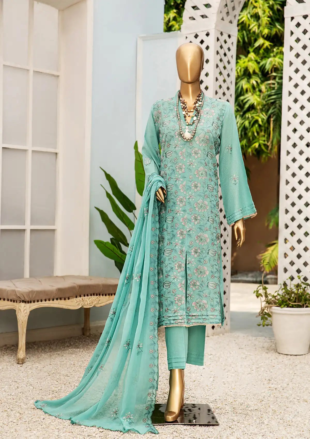 Dukhtar By KZ Lawn Karandi'24 Vol-02 D-02 – Mohsin Saeed Fabrics