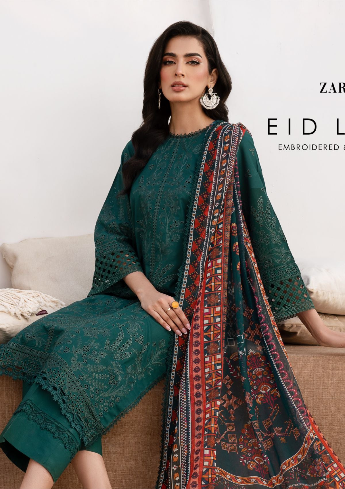 Zarif Eid Lawn'24 ZL-01 MAPLE – Mohsin Saeed Fabrics