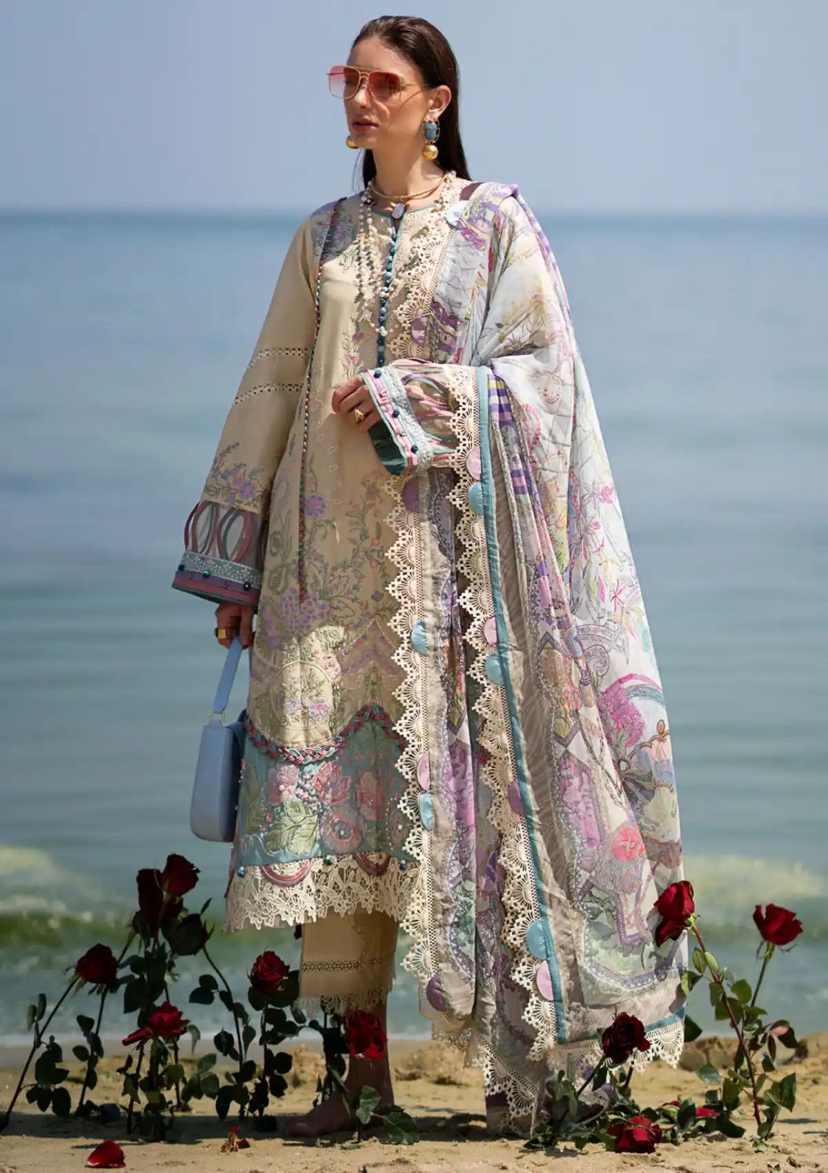 Alif By AJR Signature Luxury Lawn'24 ASL-08 Coraline – Mohsin Saeed Fabrics
