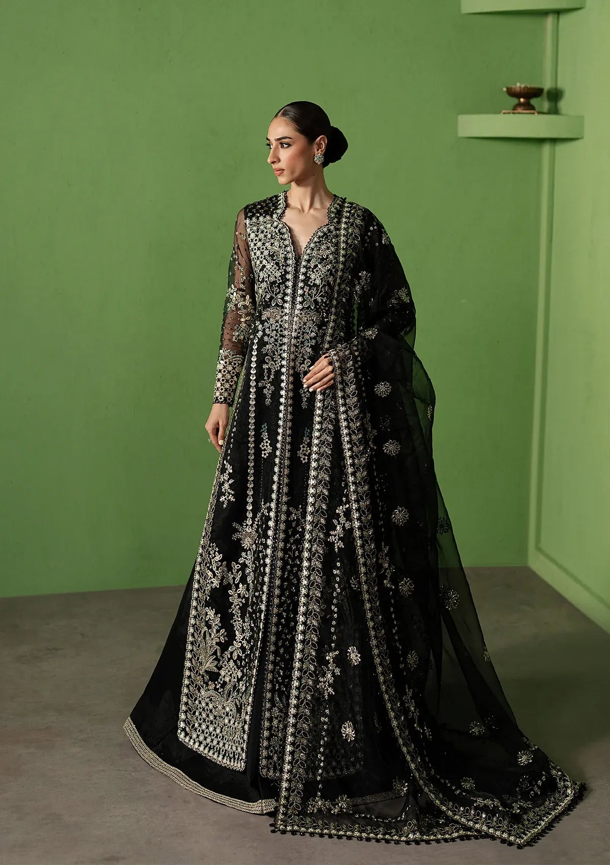 Ayzel Pehli Nazar Organza'25 D-09 Manzar – Mohsin Saeed Fabrics