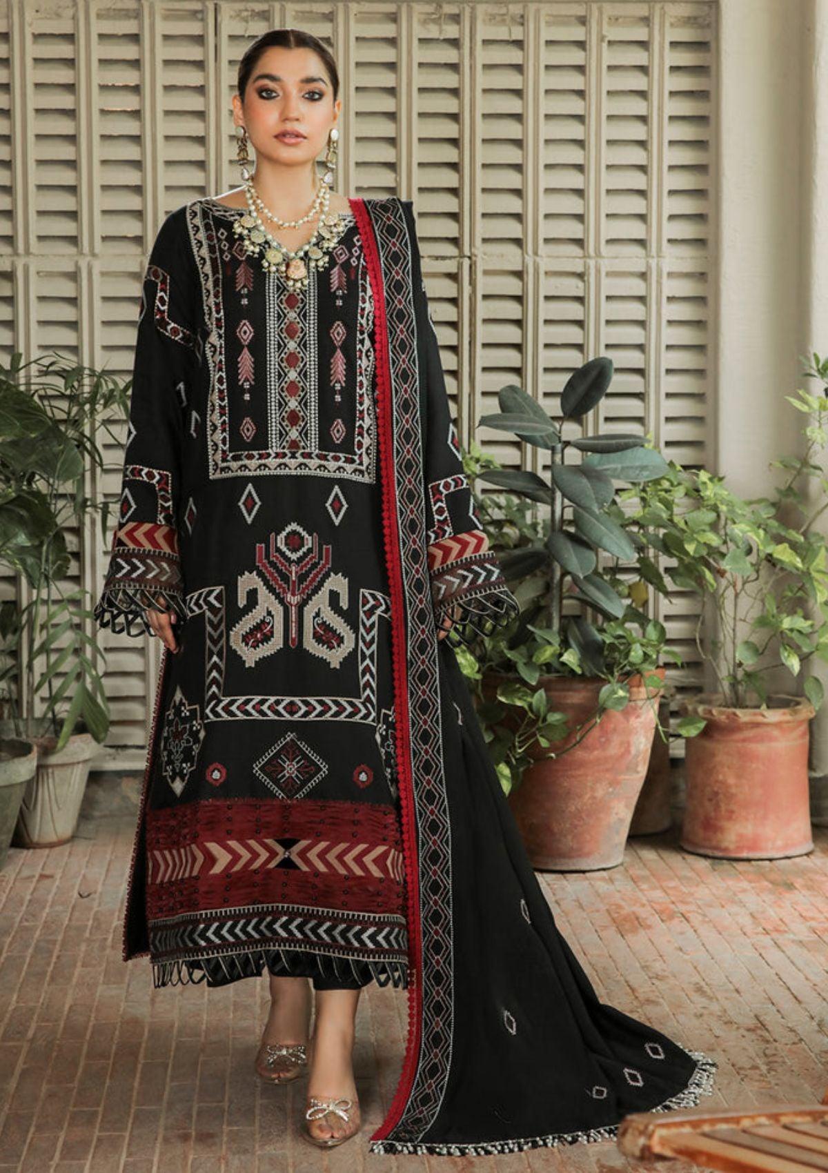Parishay Noor e Nazar Winter'22 D-07 – Mohsin Saeed Fabrics